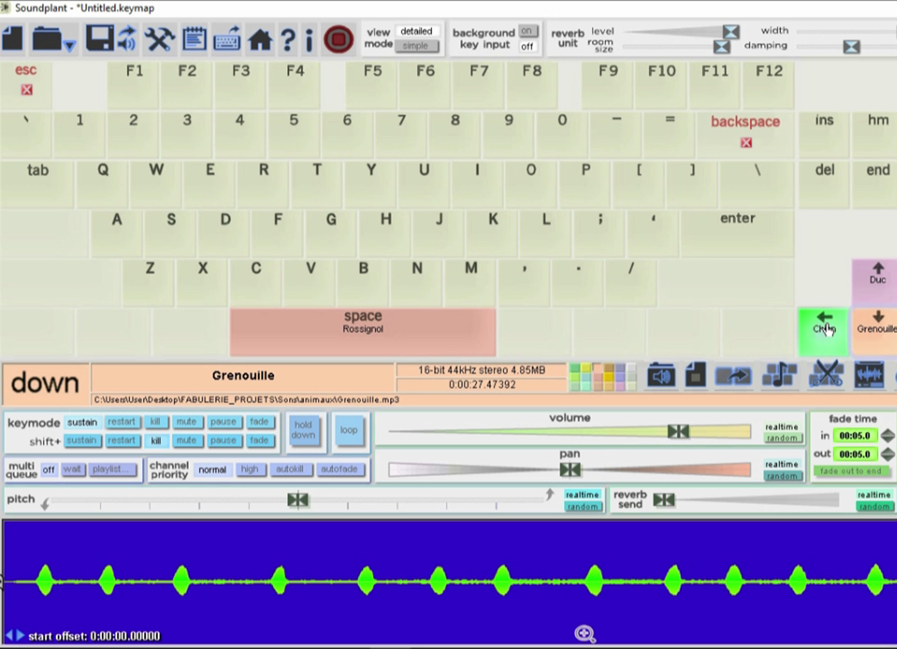 Tutoriel Interaction Sonore avec Soundplant - Paysage sonore - La Fabulerie